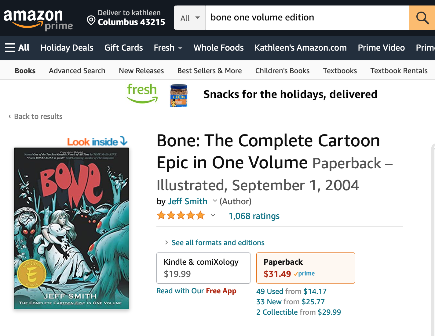 BONE One Volume Edition – 5 Star Rating! | Boneville.com | The Official ...