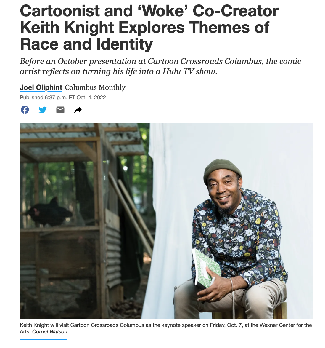 Tonight: Keith Knight at The Wexner Center | Boneville.com | The ...